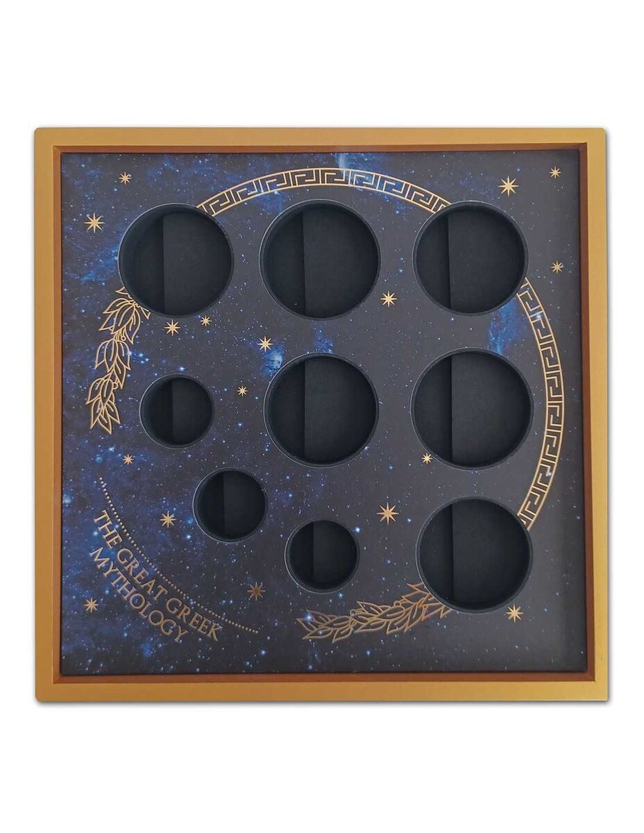 WOODEN CASE Storage Box Great Greek Mythology Display Tablet Argent ...