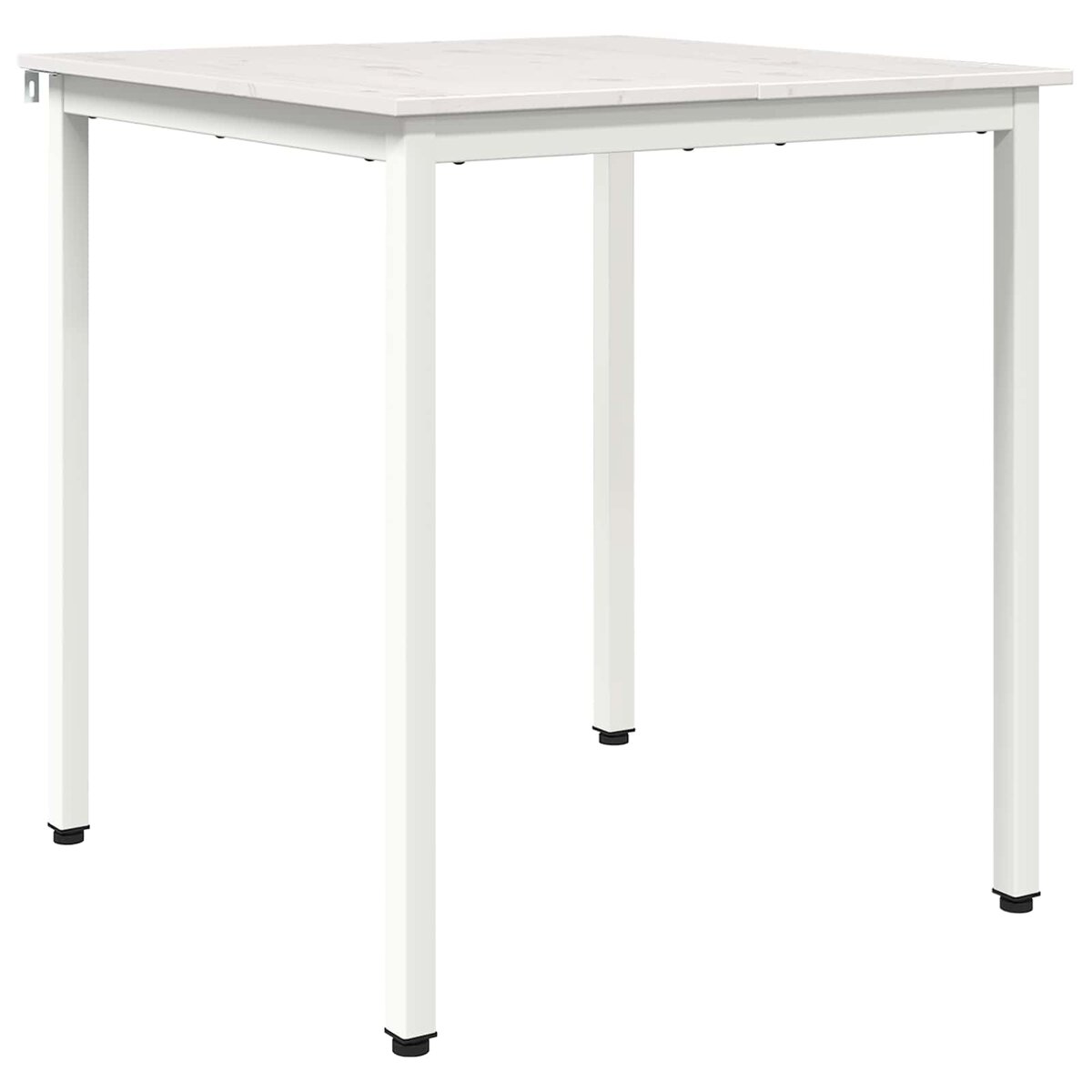 vidaXL Table de salle à manger / Table de repas Blanc 60 x 60 x 75 cm ...