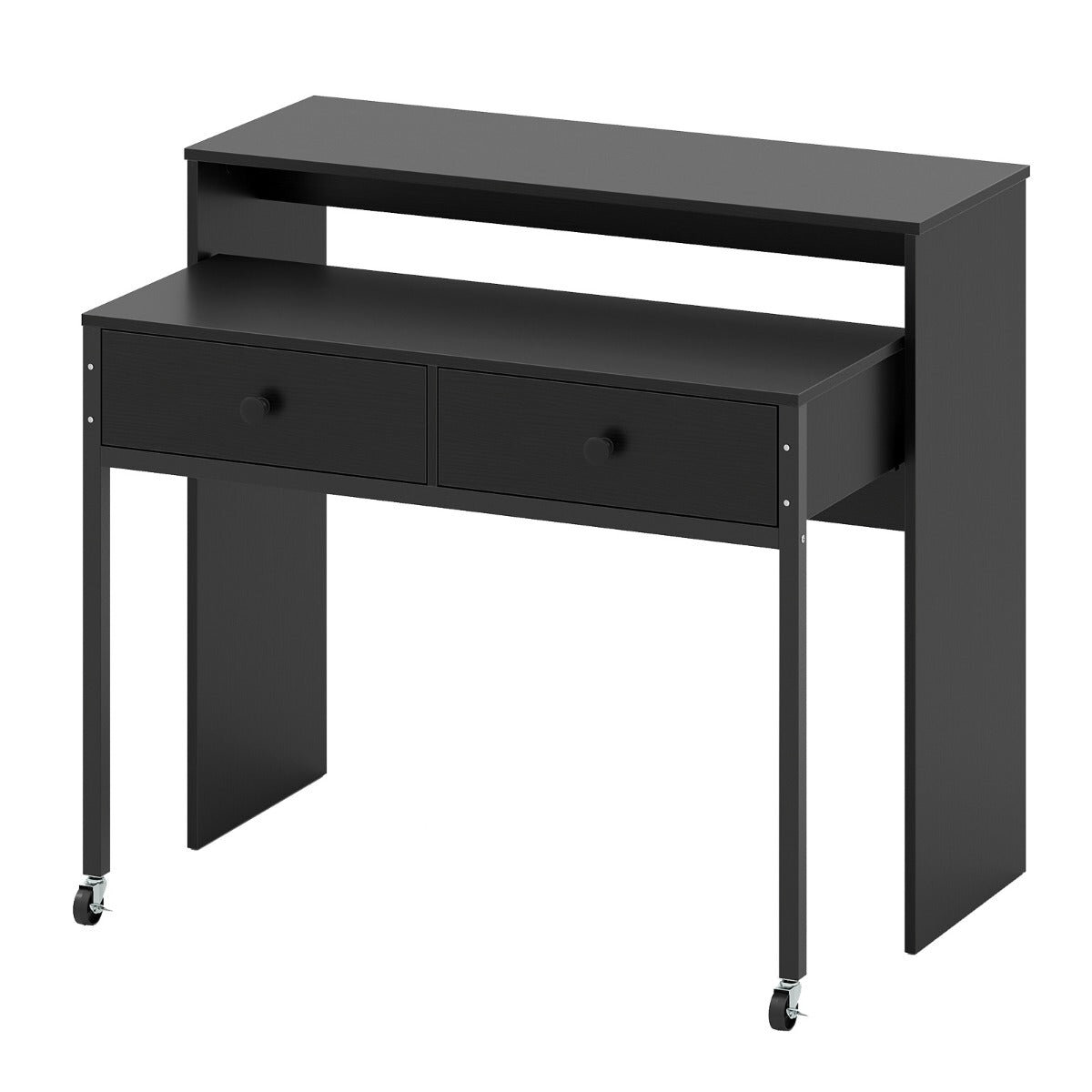 Bureau d'ordinateur rétractable 100 x 63 x 88 cm gain de place avec ...