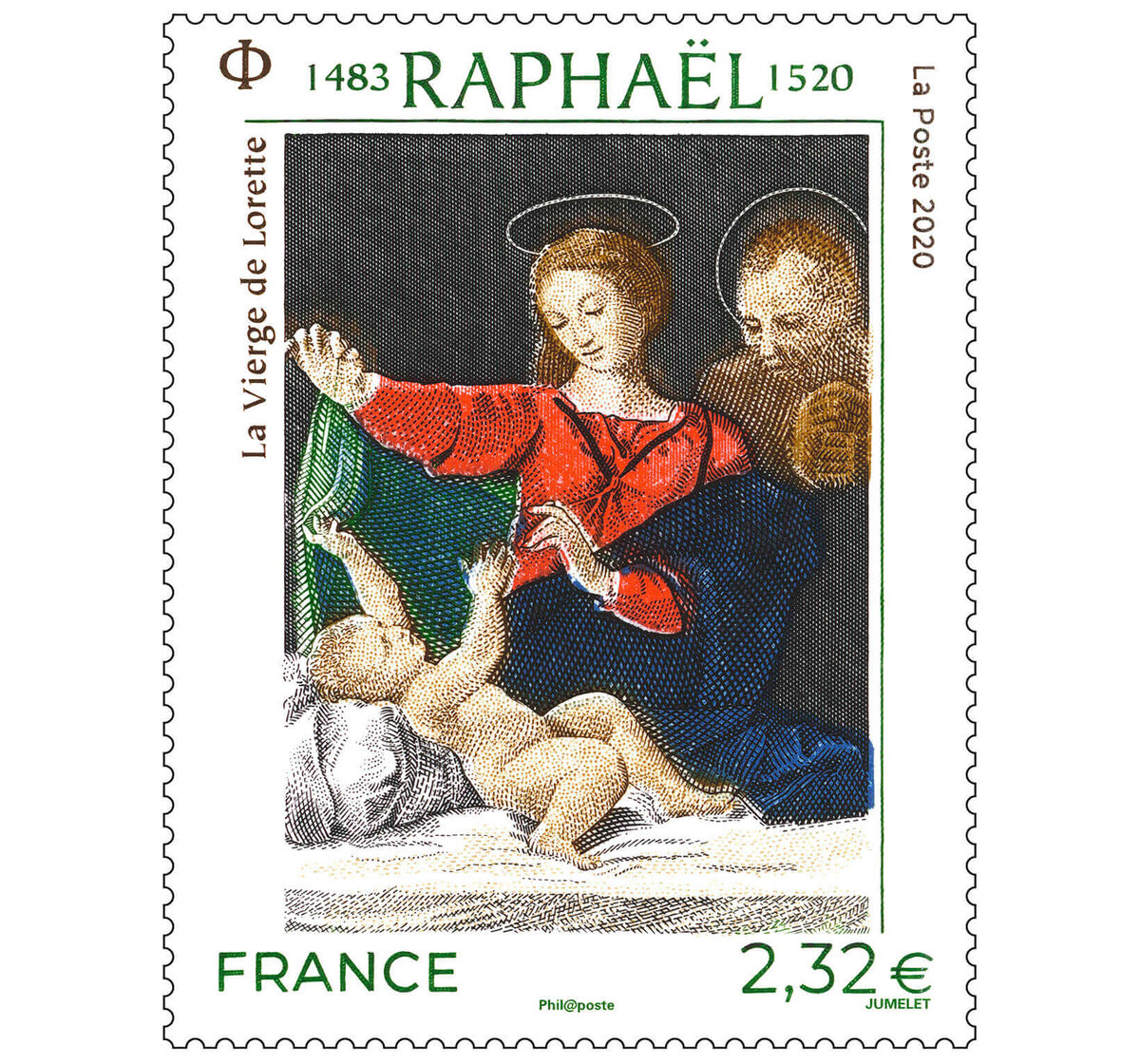 Timbre - Raphaël 1483-1520 - Lettre Prioritaire - La Poste