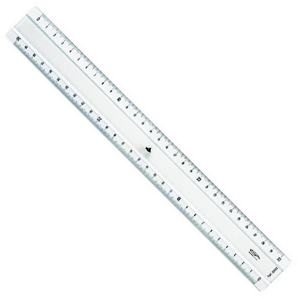 Règle transparente 2 biseaux + bosselage 30 cm - La Poste