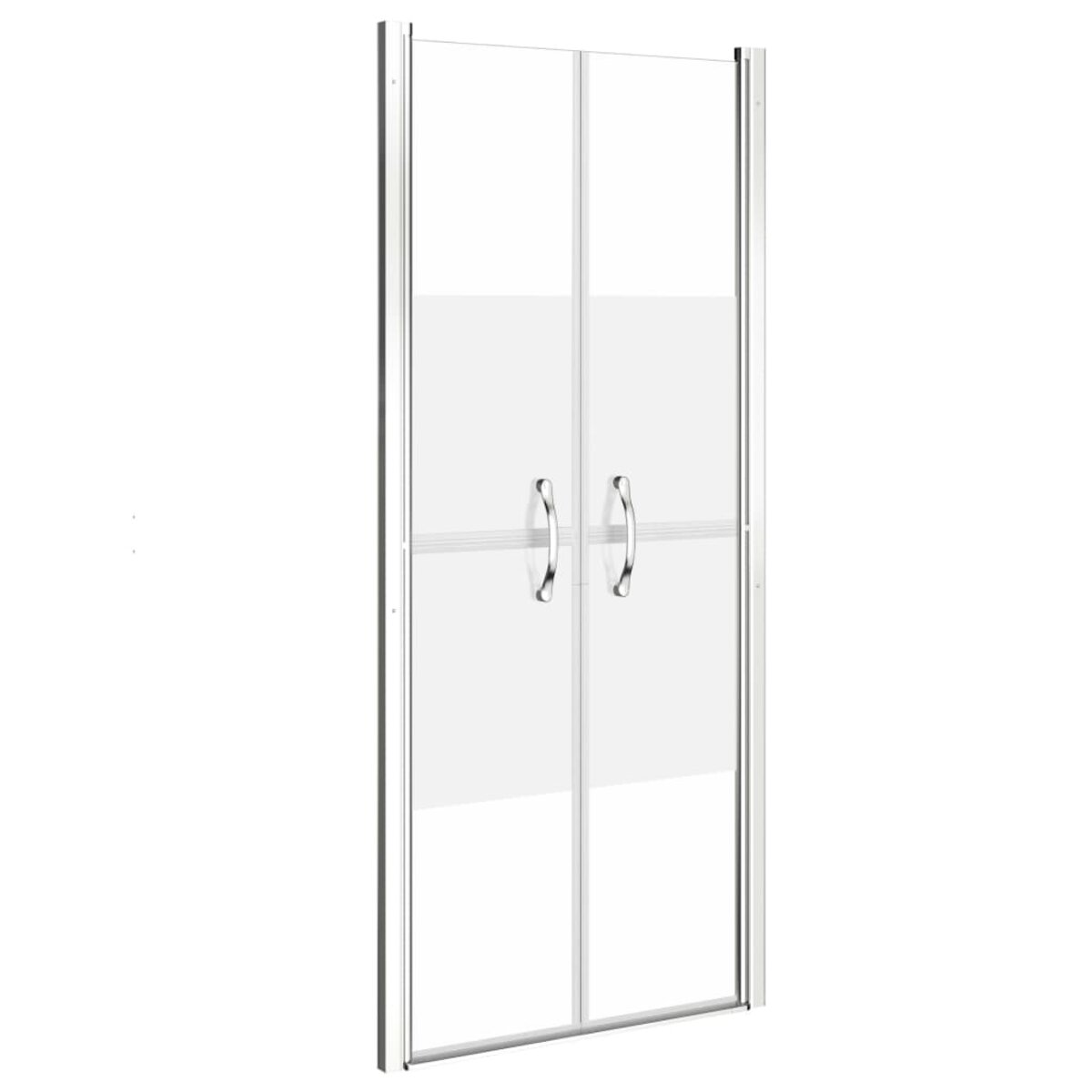 vidaXL Porte de douche ESG demi-dépoli 71x190 cm - La Poste