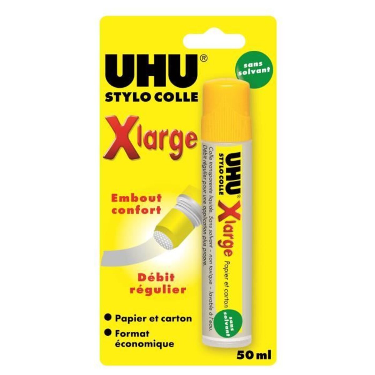 UHU Xlarge Stylo Colle Transparent 50ml - La Poste