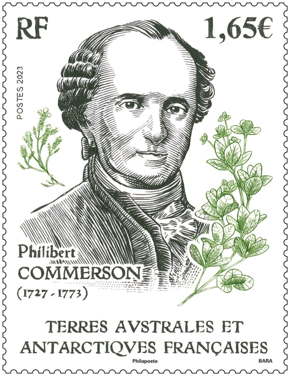 Timbre TAAF - Philibert Commerson (1727 - 1773) - La Poste