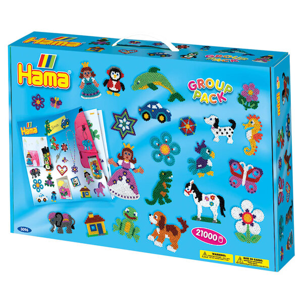 Hama Ensemble de perles thermocollantes Group Pack 3096 21000 Pièces ...