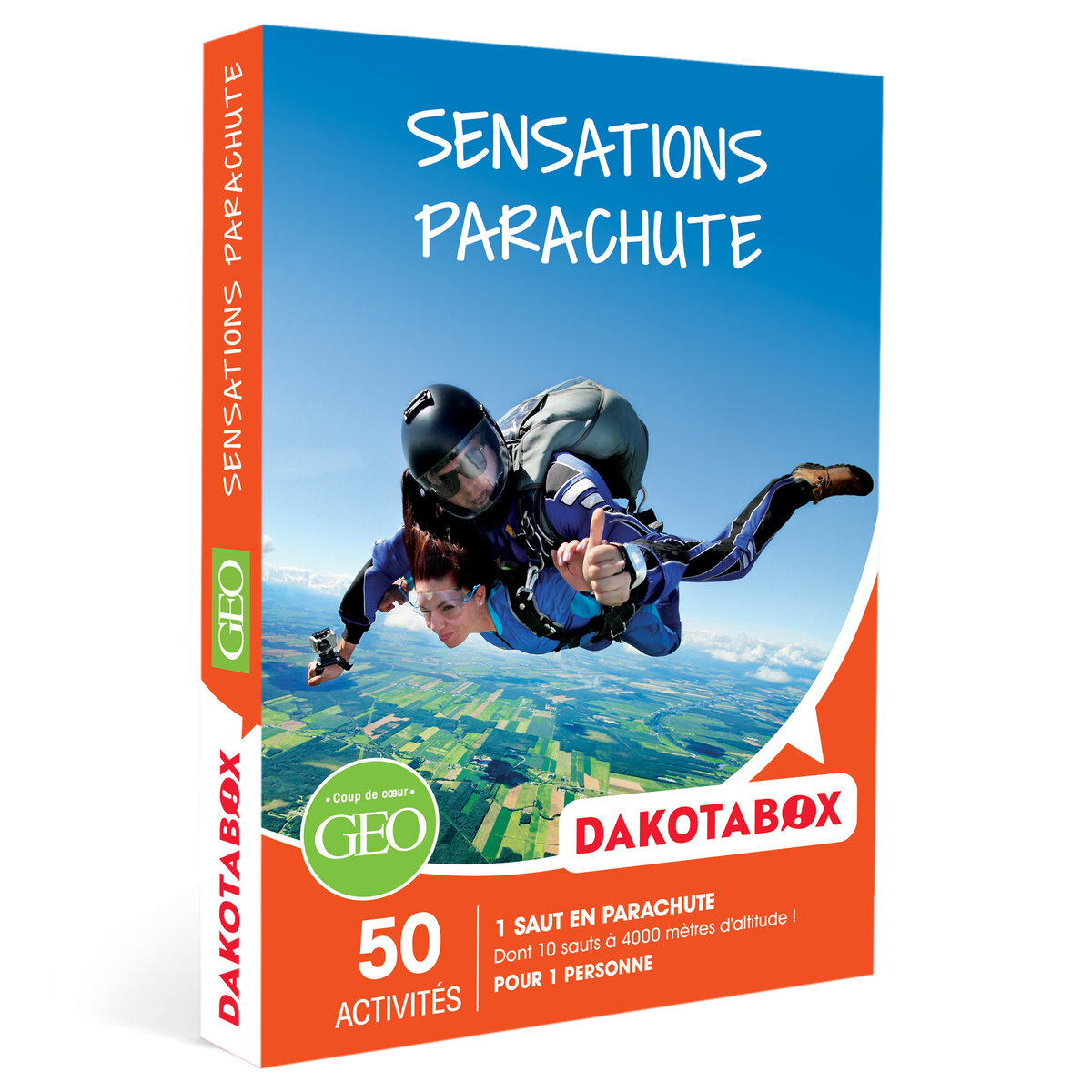 DAKOTABOX - Coffret Cadeau - Sensations parachute - 50 activités dont ...