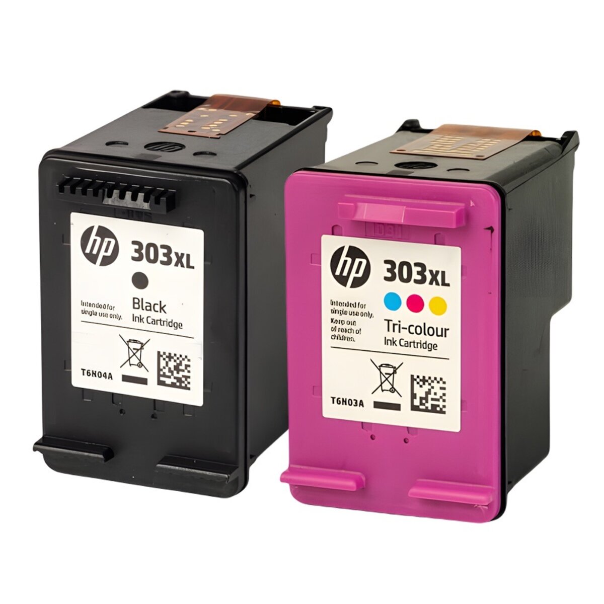 Pack de 2 cartouches d'encre authentiques HP 303XL Noir et couleurs ...
