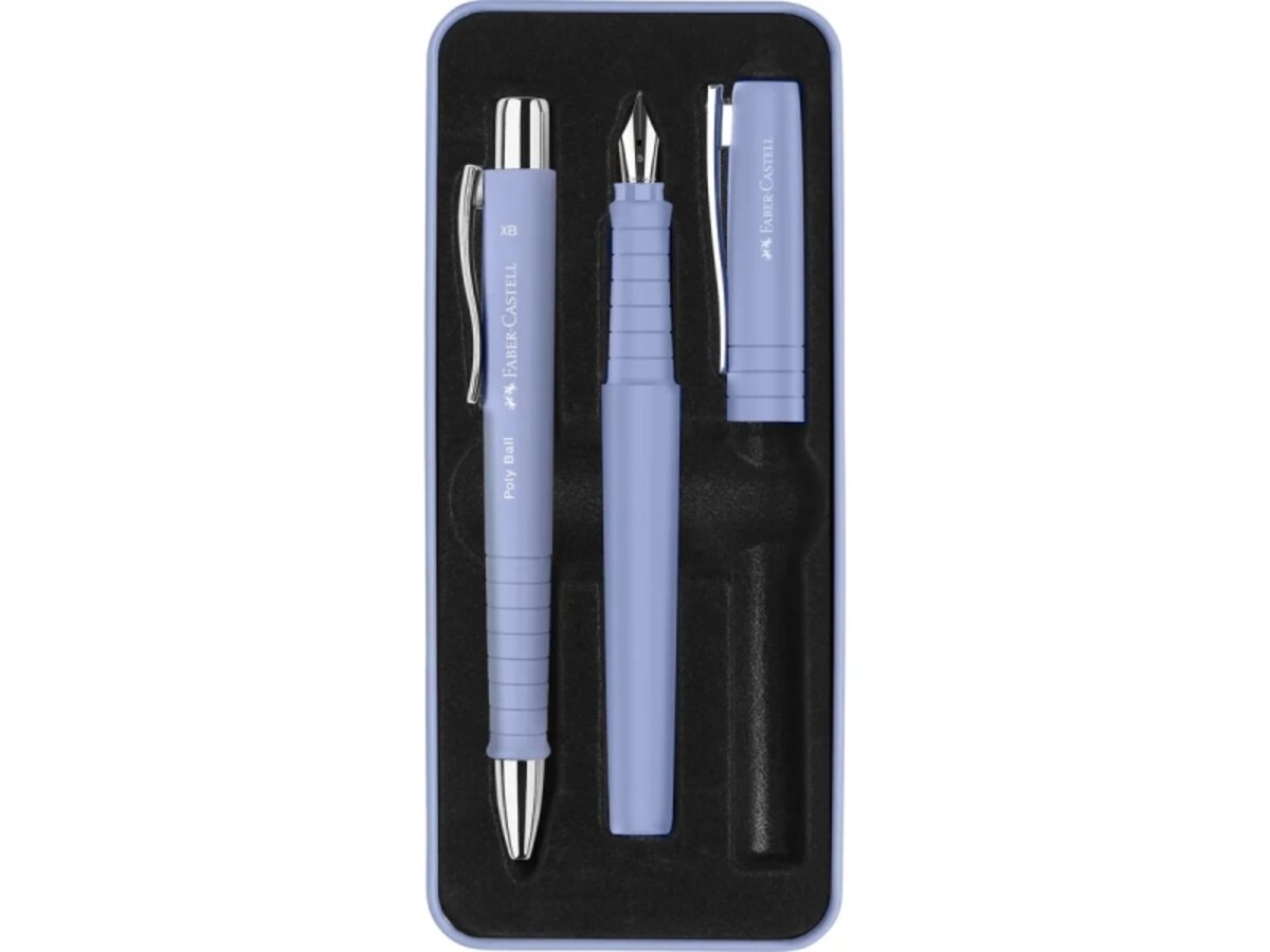 Stylo bille et stylo plume Faber-Castell Poly Pen avec pointe B - Clip ...