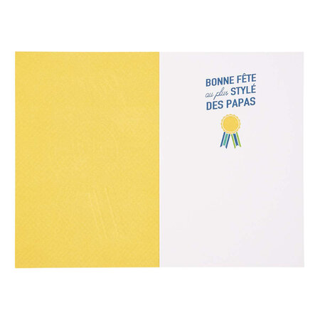 Carte fête des pères - médaille papa - draeger paris - La Poste