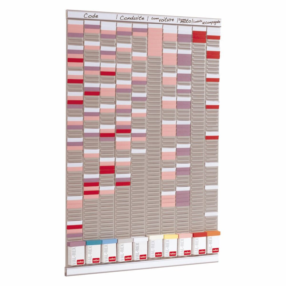 Planning multi-usages VAL-REX 10 bandes - livré avec fiches NOBO - La Poste