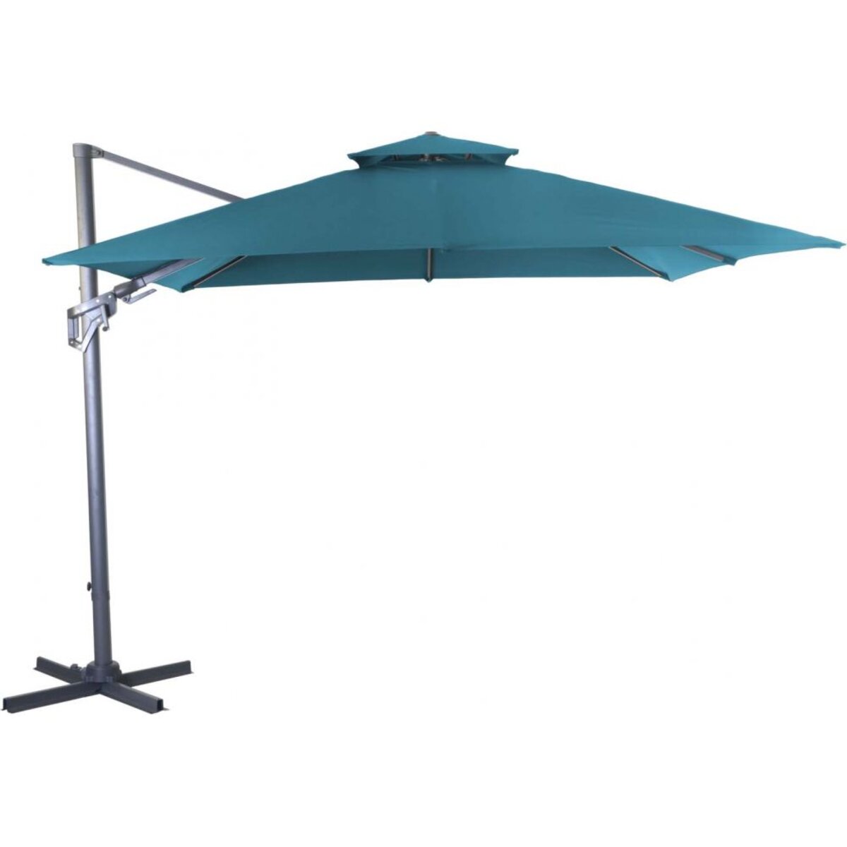 Parasol déporté inclinable et orientable bioclim 3 x 3 m - La Poste