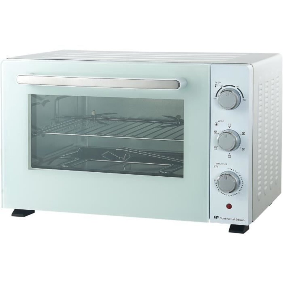 CONTINENTAL EDISON CEMF46W2 - Minifour électrique 46L blanc - 1800W - Rotissoire - Convection ...