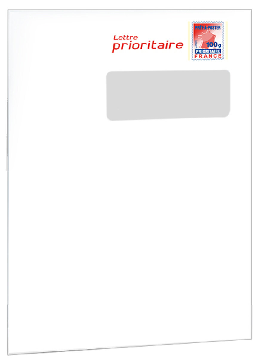 Prêt-à-Poster - Lettre Prioritaire - 100g - à fenêtre - Lot de 10 - La ...