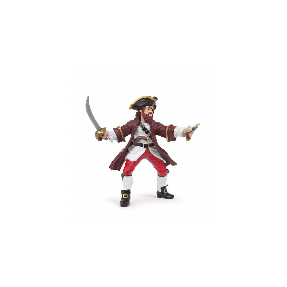 Figurine de Collection : Le Redoutable Barberousse Rouge Capitaine ...