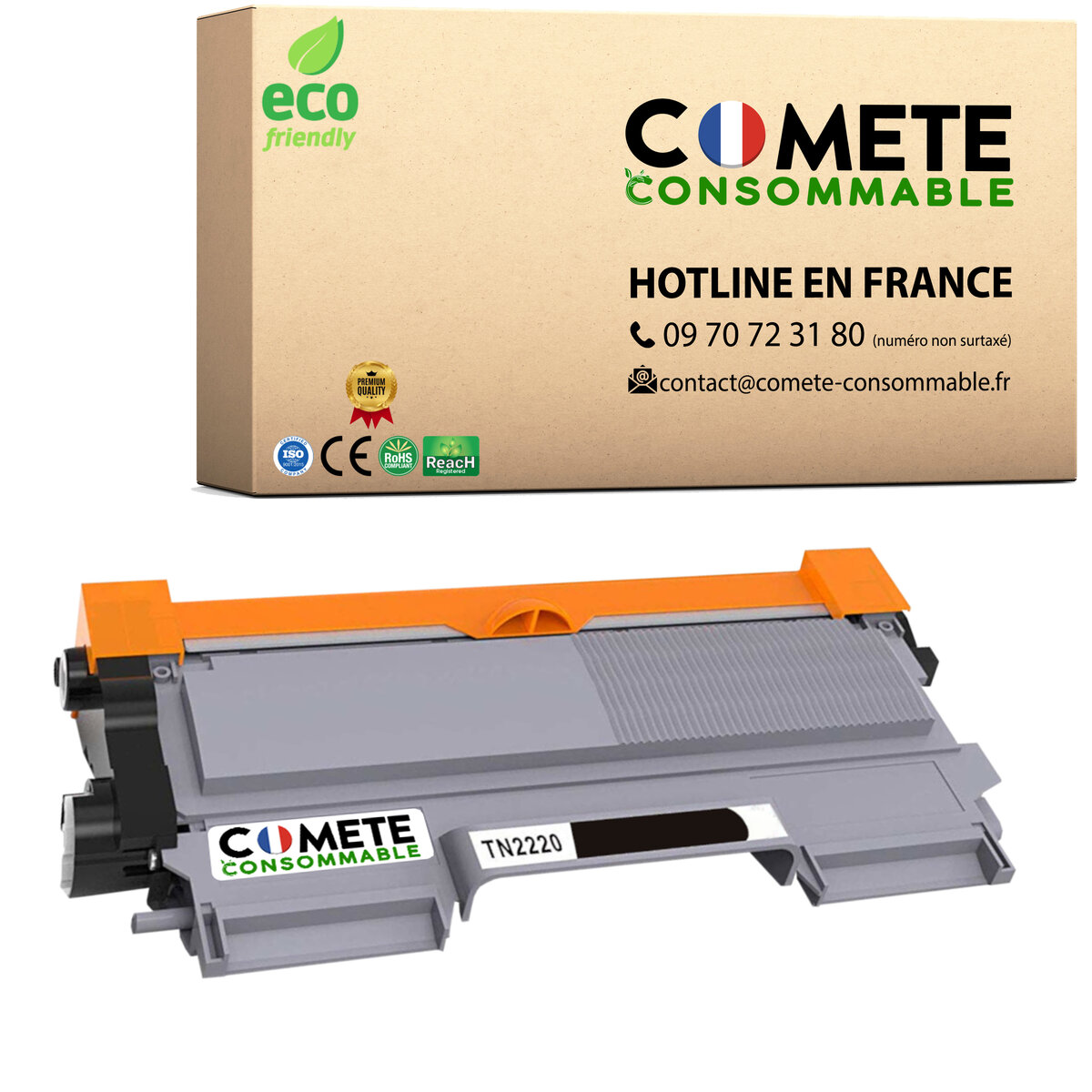 TN2210 - 1 toner compatible brother TN2210 Noir - Entreprise française ...
