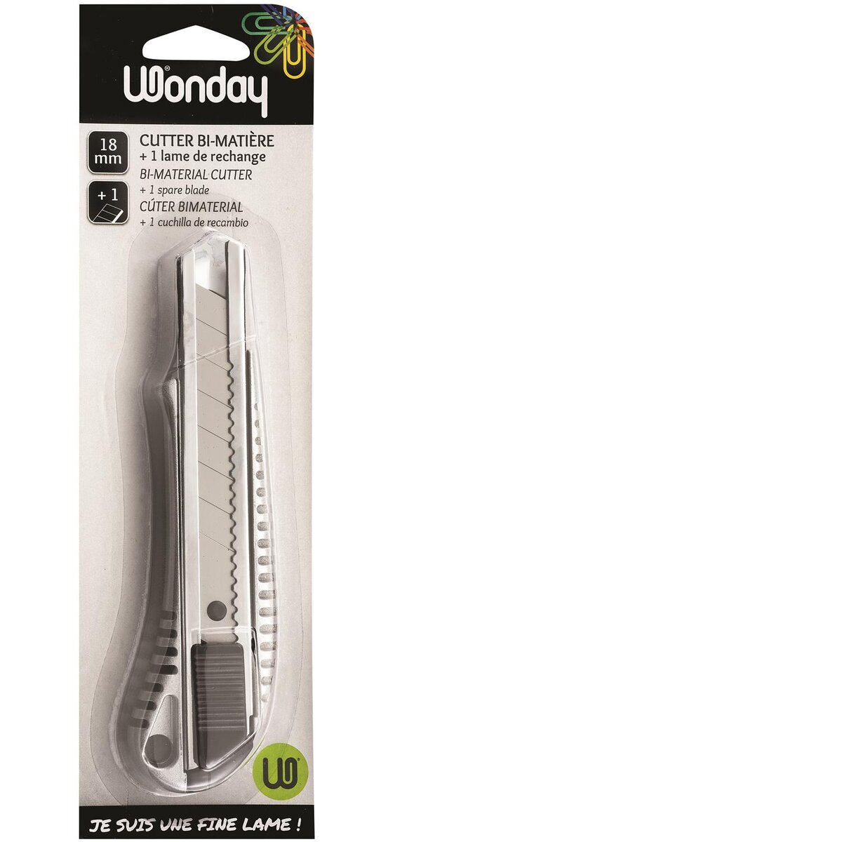 Cutter métal bi-matière 18 mm - Armature métal - Système autobloquant ...