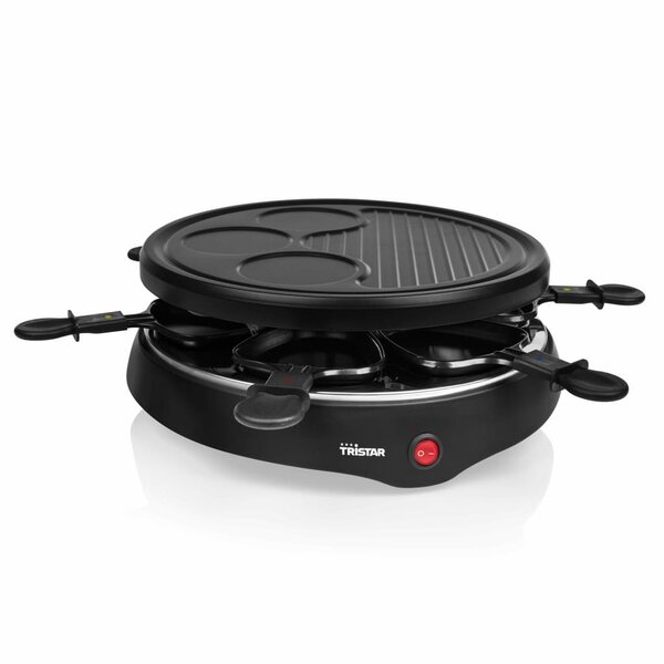 Tristar Grill à raclette pour 6 personnes 800 W 29 cm Noir - La Poste