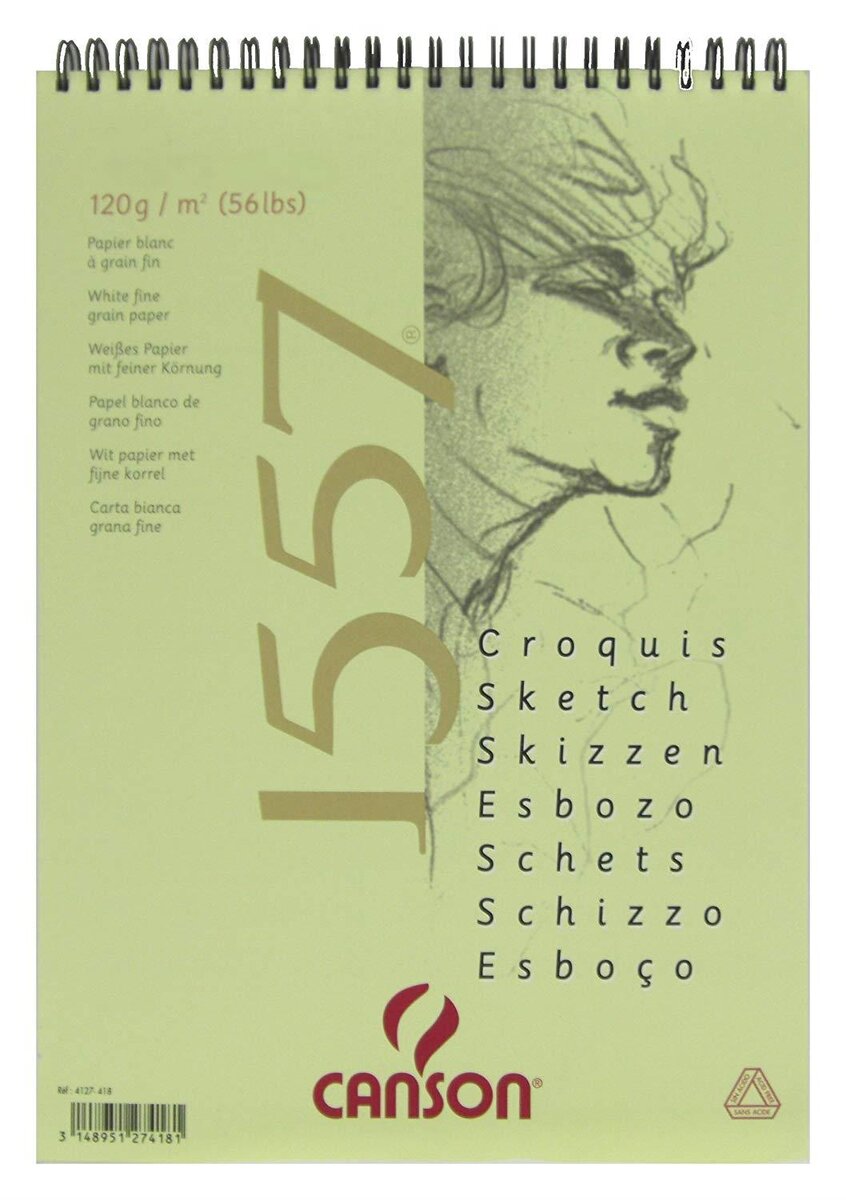 Bloc papier à dessin 1557, A4, 120 g/m2, 50 feuilles CANSON - La Poste
