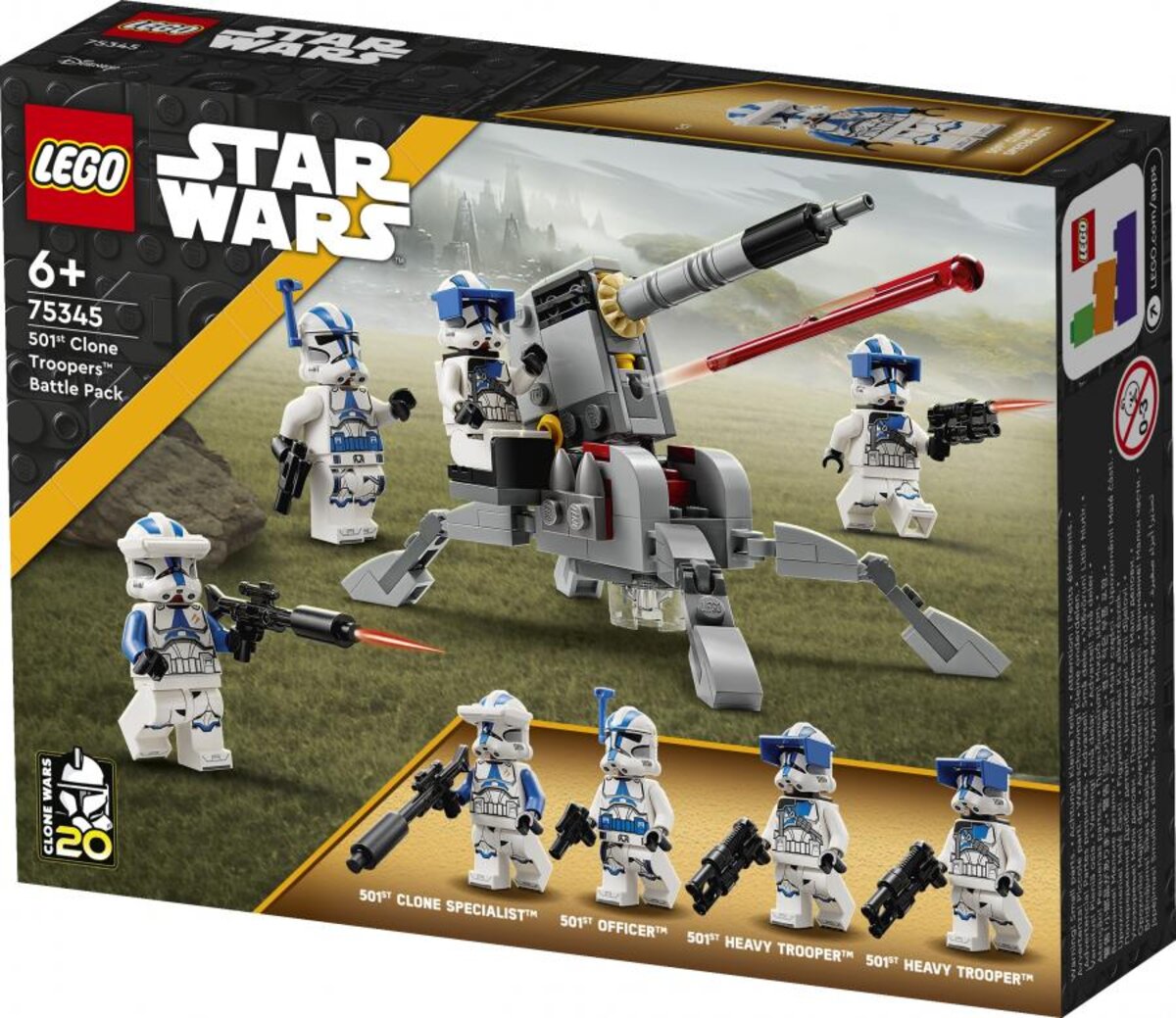 75345 Pack de combat des Clone TroopersTM de la 501eme leegion Star Wars - La Poste