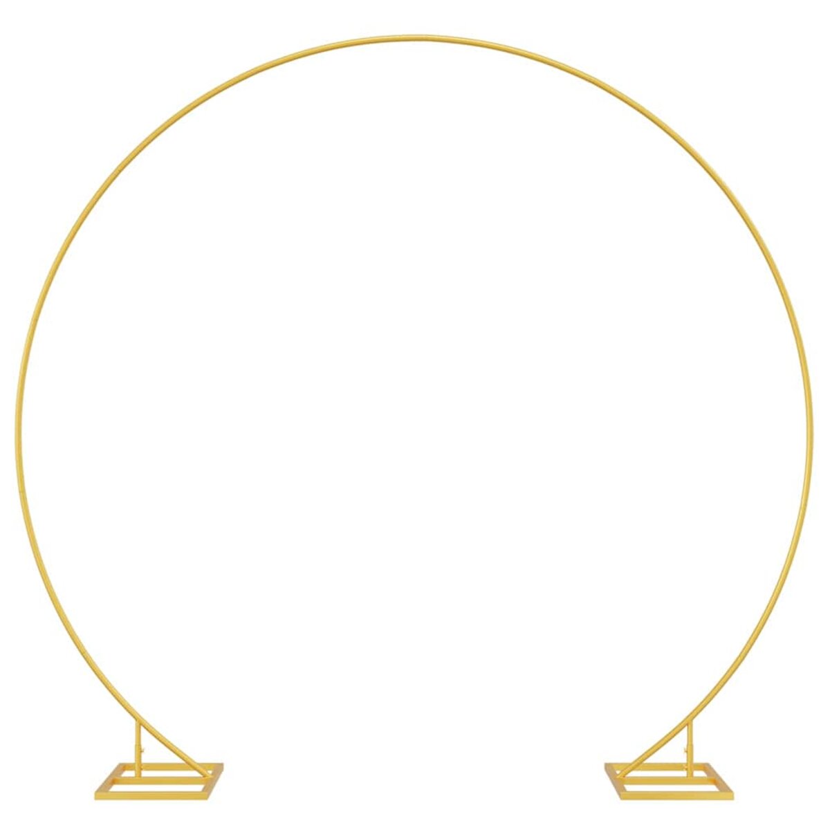 vidaXL Arche de mariage Doré 220 x 45 x 200 cm Acier - La Poste