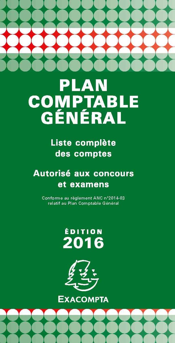Plan comptable général pédagogique, 175 x 90 mm EXACOMPTA - La Poste