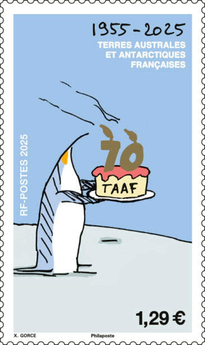 Timbre TAAF - 70 ans des TAAF - La Poste