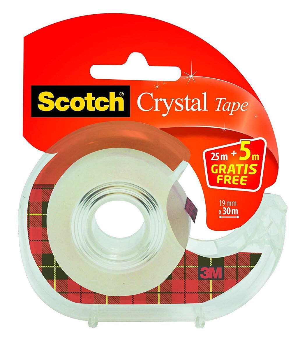Ruban adhésif Crystal Clear 600 sur Dévidoir 19 mm x 30 m SCOTCH - La Poste