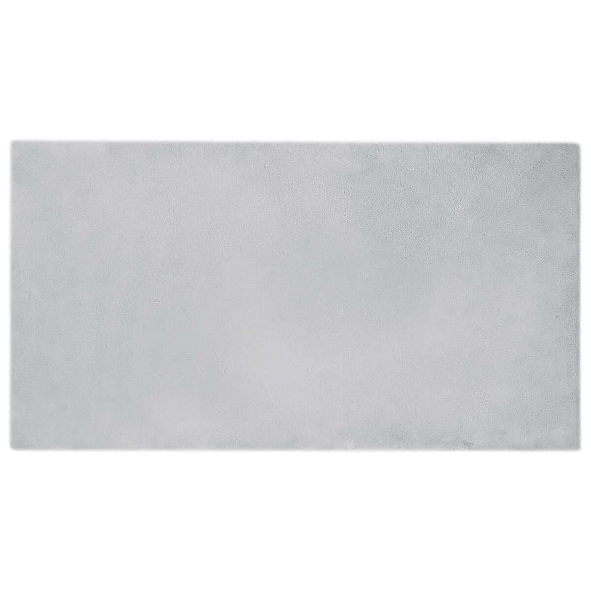 vidaXL Tapis en Fourrure Synthétique de Lapin Olite Gris 60 x 110 cm ...