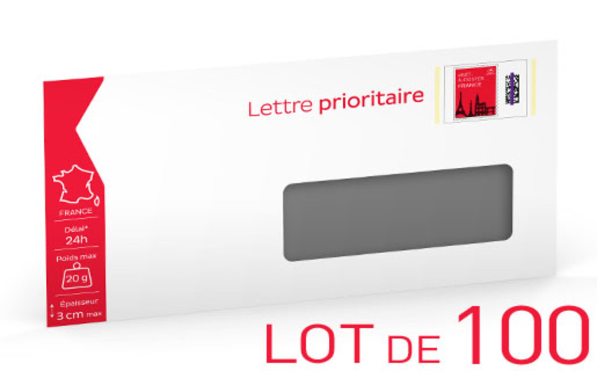Prêt-à-Poster - Lettre Prioritaire - 20g - Format DL - Enveloppes à ...