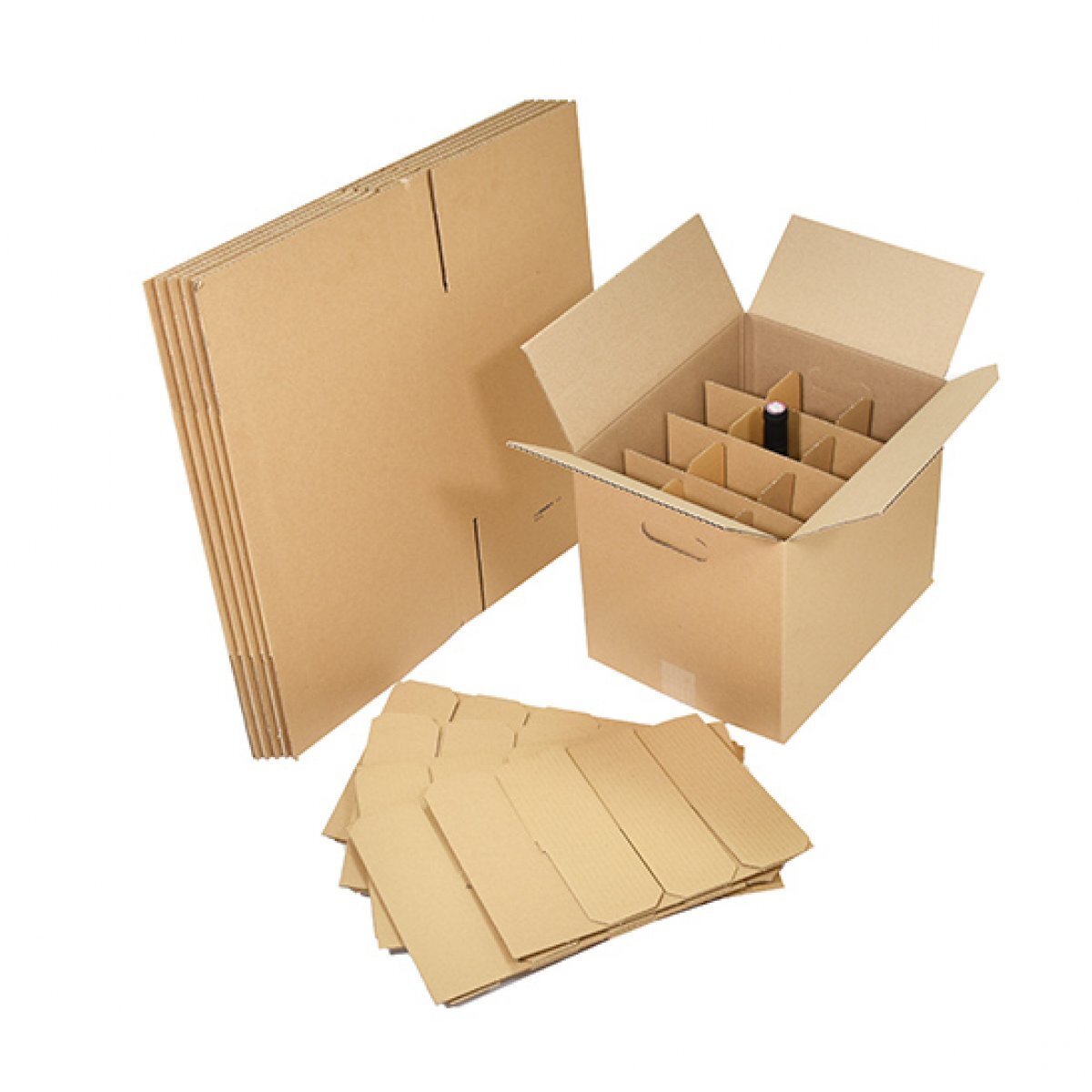 Lot de 5 cartons pour 12 bouteilles - La Poste