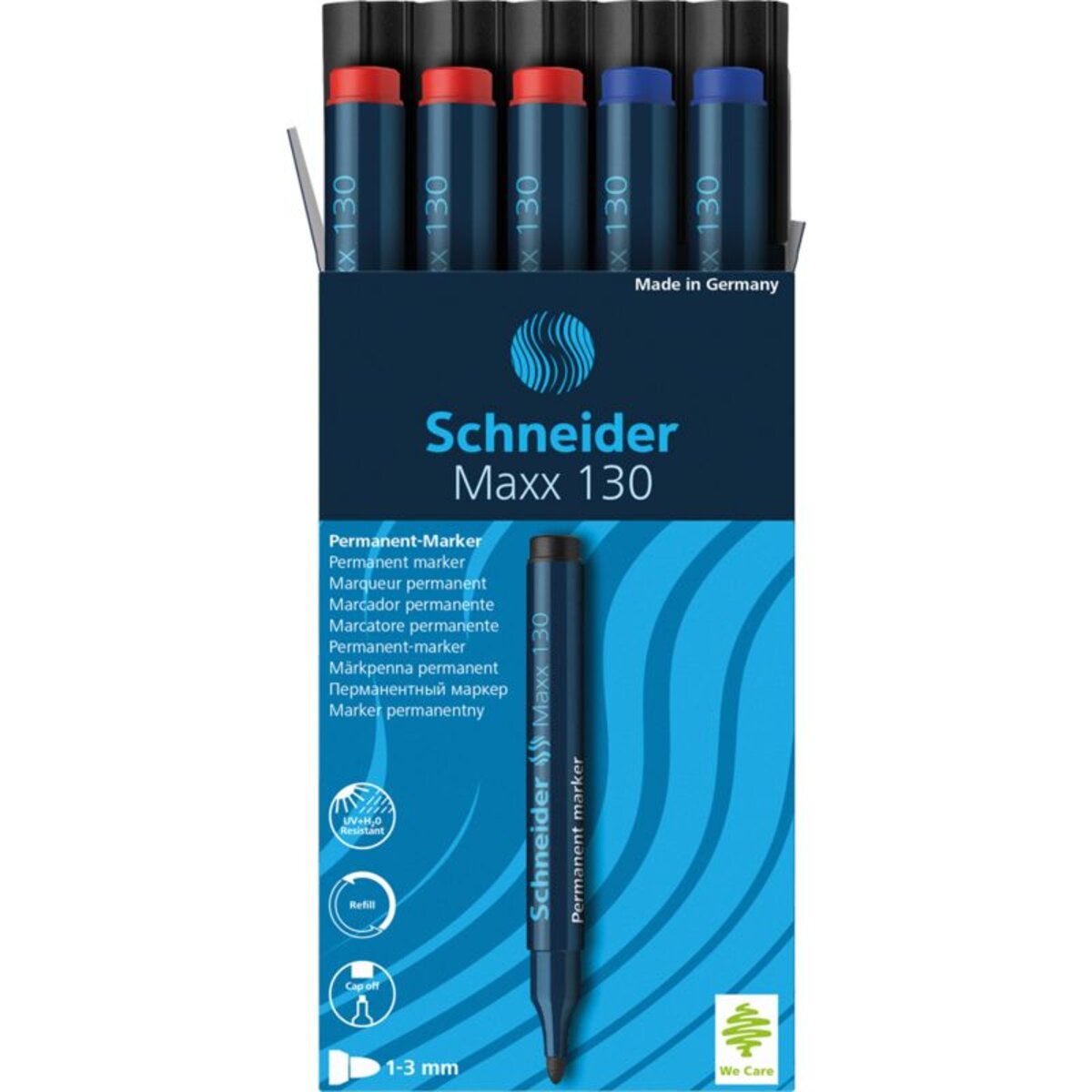 Boîte 10 Marqueur permanent Maxx 130 assorti SCHNEIDER - La Poste