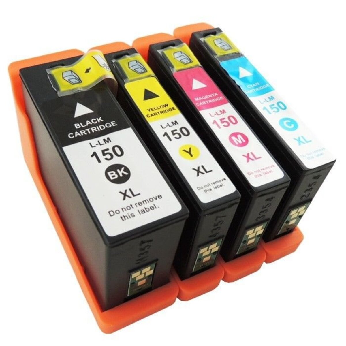 Pack 4 cartouches d'encre n° 150 xl black cyan magenta yellow grande capacité pour imprimante ...